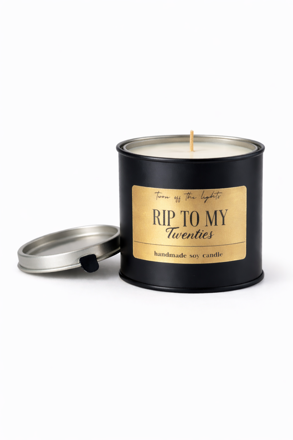 RIP TO MY TWENTIES paint pot candle – Turn Off The Lights